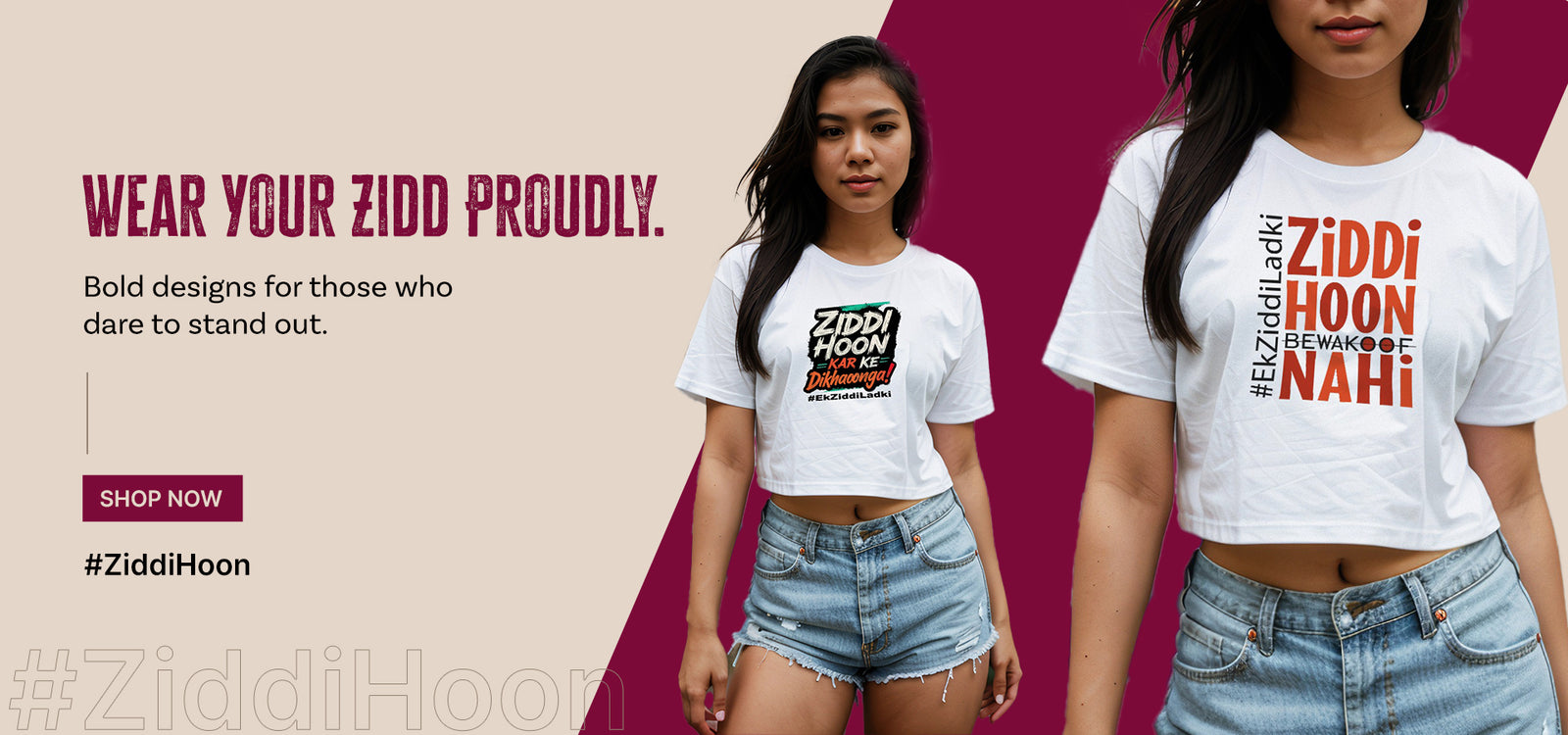 Expressive Fashion for Bold & EkZiddiLadki – Ziddi Prints – ziddiprints